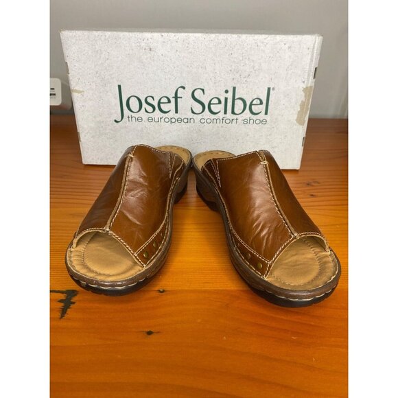 Josef Seibel | Shoes | Josef Seibel Catalonia 8 Brandy Leather Mule ...